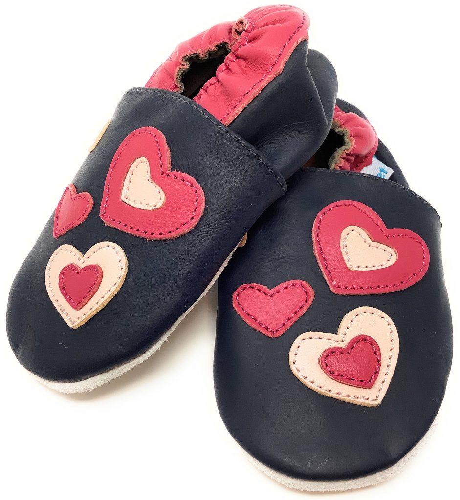 Love Hearts - Soft Leather Baby Shoes - Minifeet