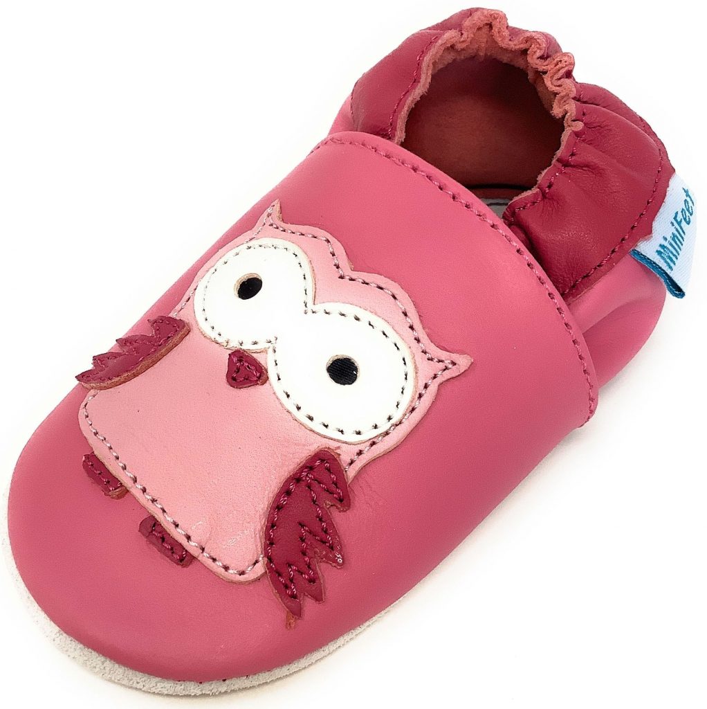 Ola the Owl - Soft Leather Baby Shoes - Minifeet