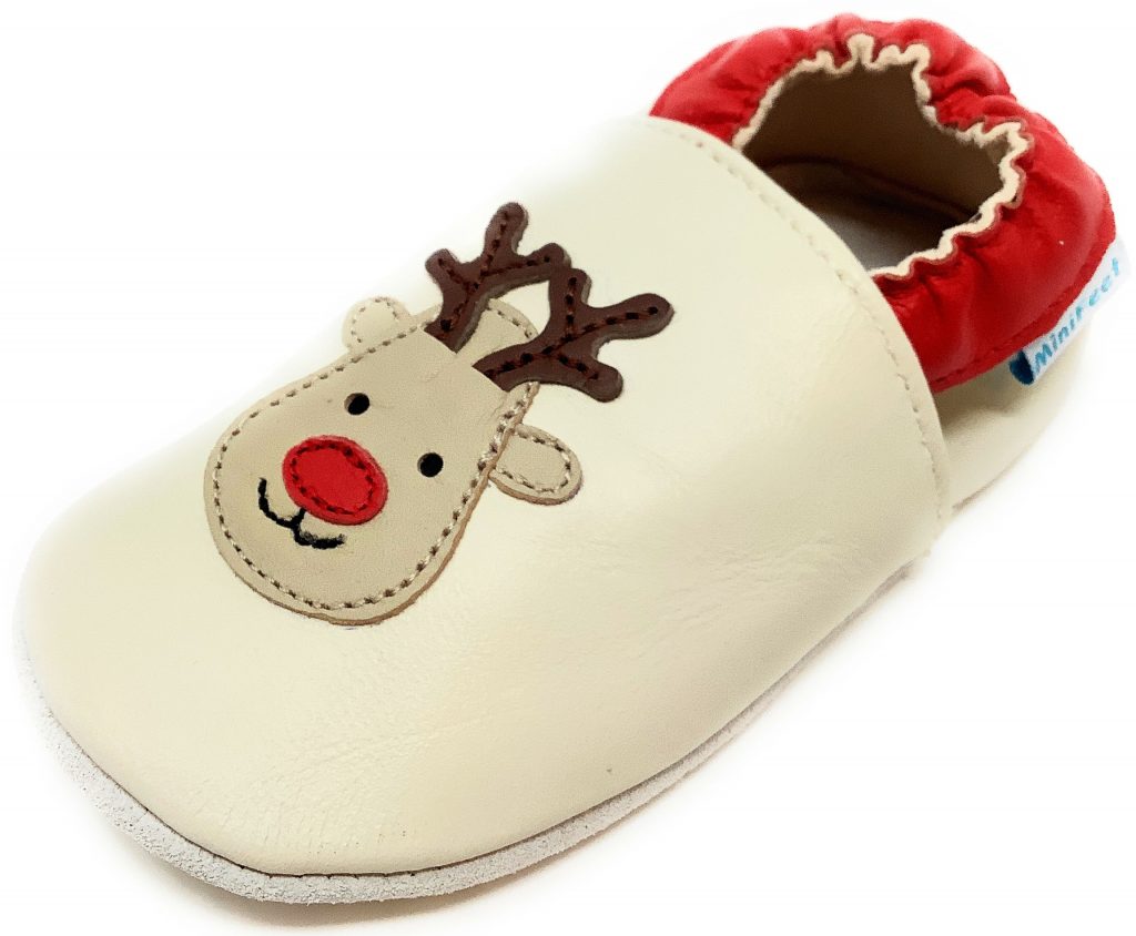 Rudolph the Reindeer - Soft Leather Baby Shoes - Minifeet