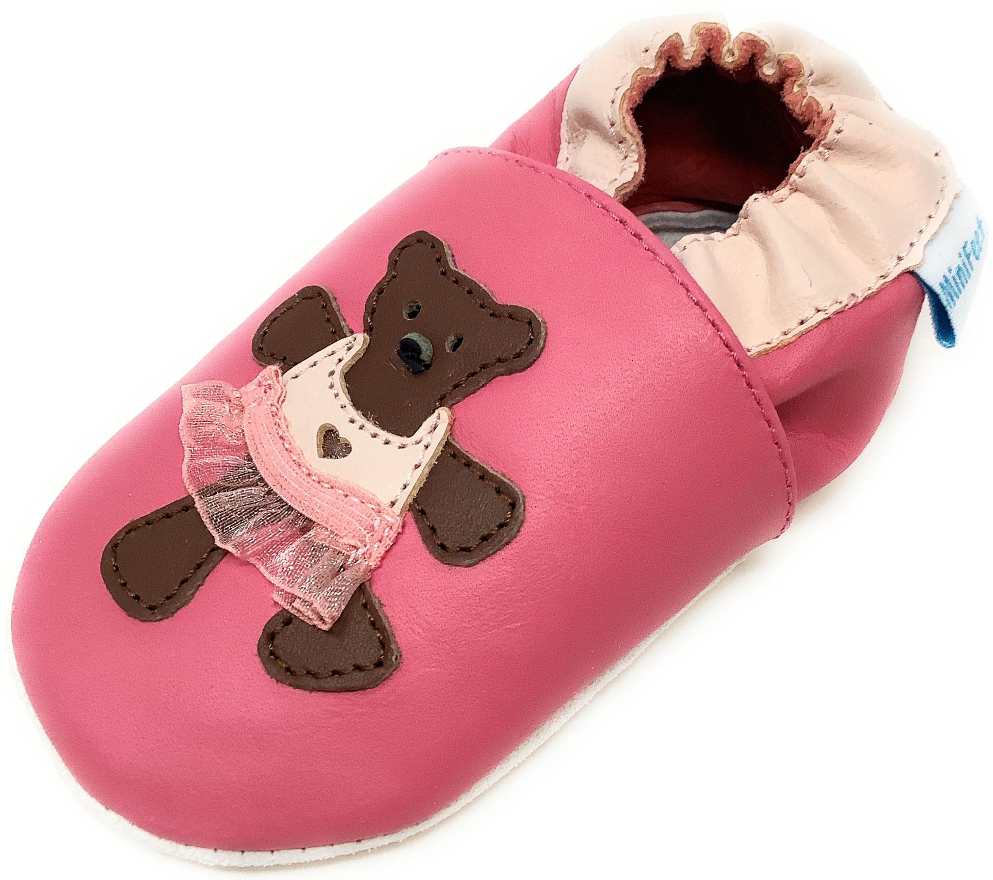Tutu the Teddy - Soft Leather Baby Shoes - Minifeet